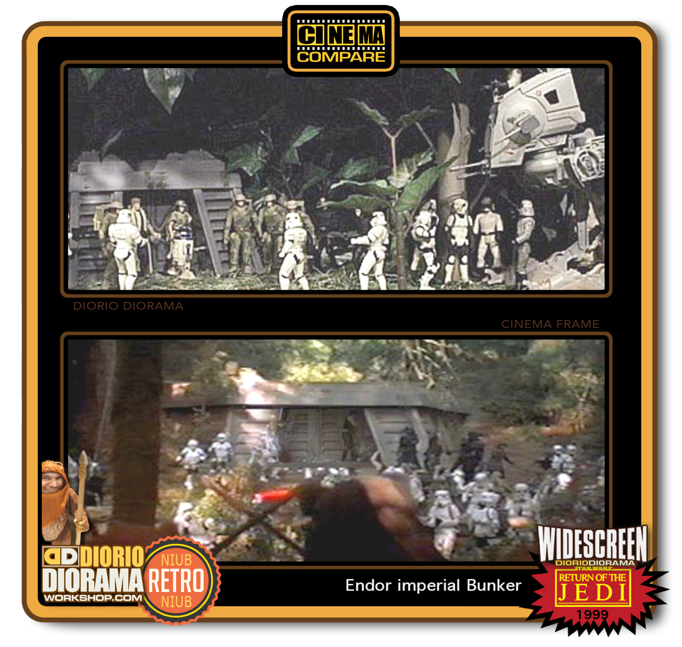 DIORIO DIORAMA • RETRO NIUBNIUB CINEMA COMPARISON • STAR WARS EPISODE ...