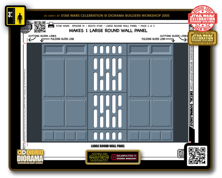 TUTORIALS • DECALS • DEATH STAR • HALLWAY ROUND WALL PANELS – DIORAMA ...