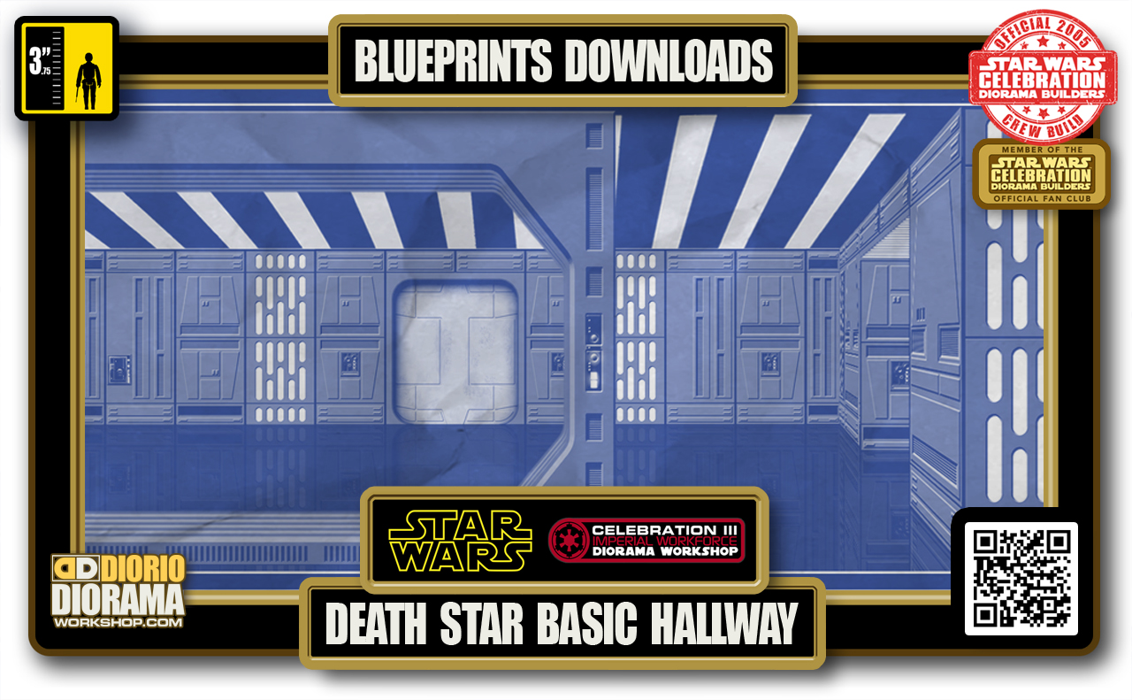 TUTORIALS • BLUEPRINTS • DEATH STAR BASIC HALLWAY 2020 – DIORAMA ...