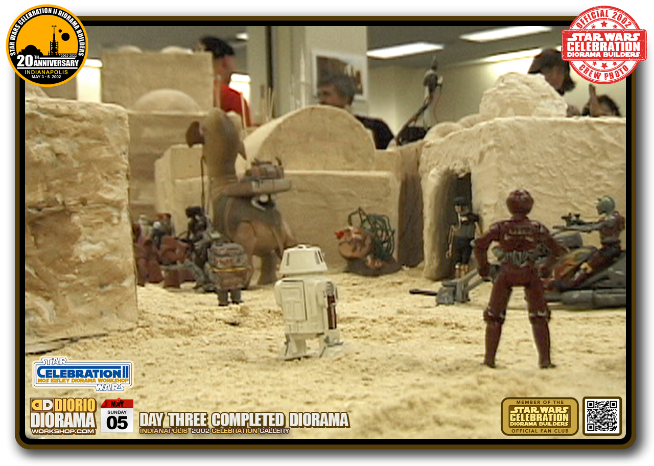 CONVENTIONS • STAR WARS CELEBRATION 2 • PRODUCTION • COMPLETED DIORAMA ...
