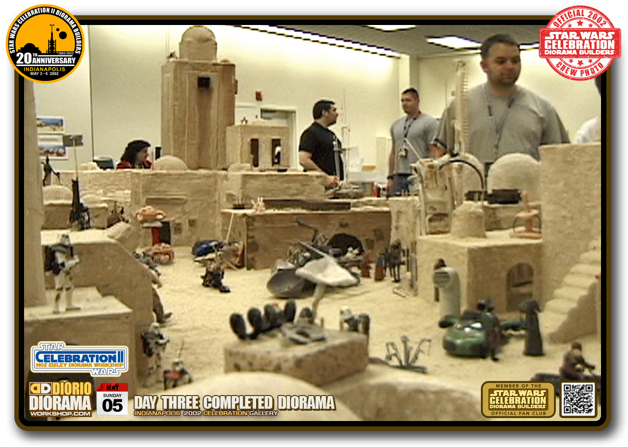 CONVENTIONS • STAR WARS CELEBRATION 2 • PRODUCTION • COMPLETED DIORAMA ...
