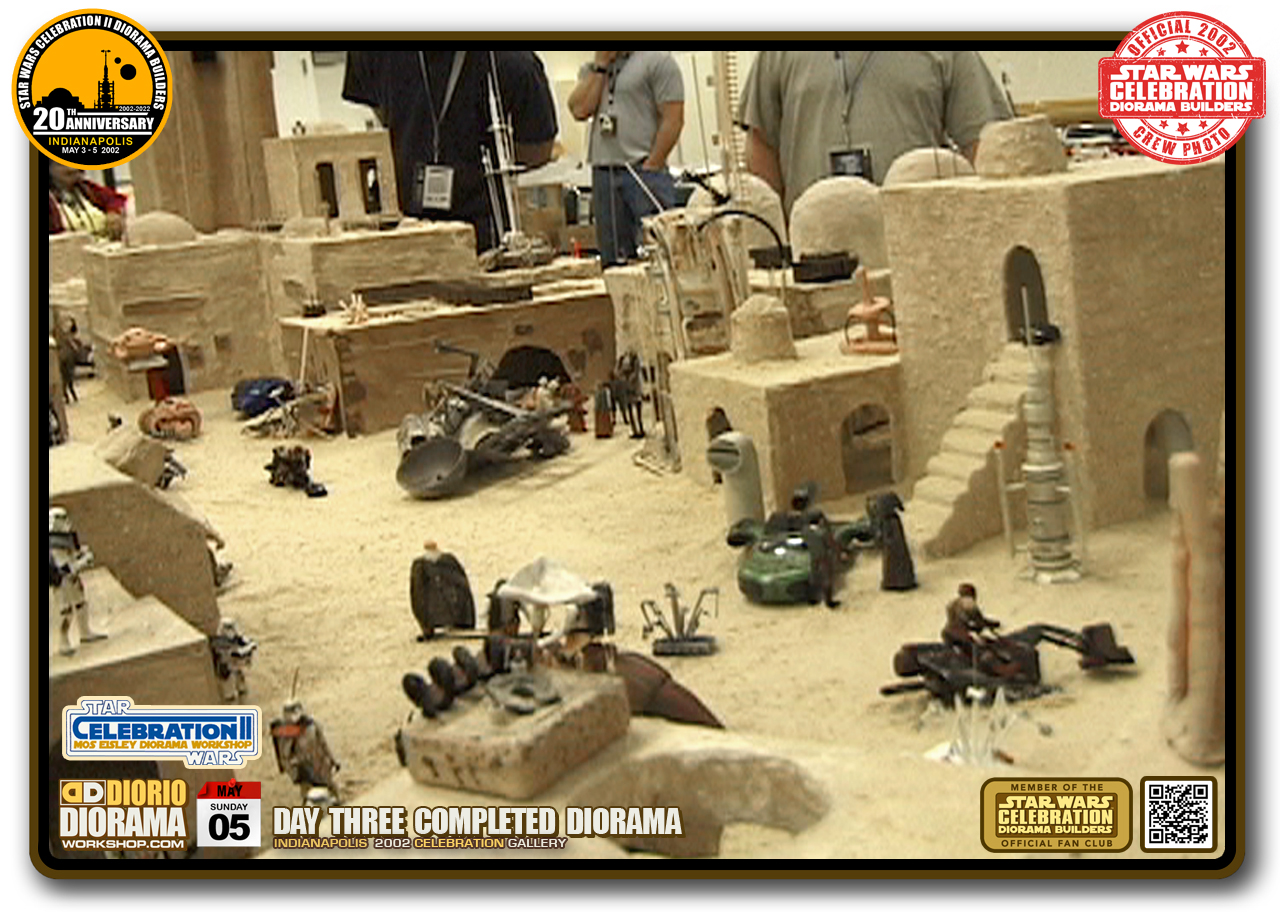 CONVENTIONS • STAR WARS CELEBRATION 2 • PRODUCTION • COMPLETED DIORAMA ...