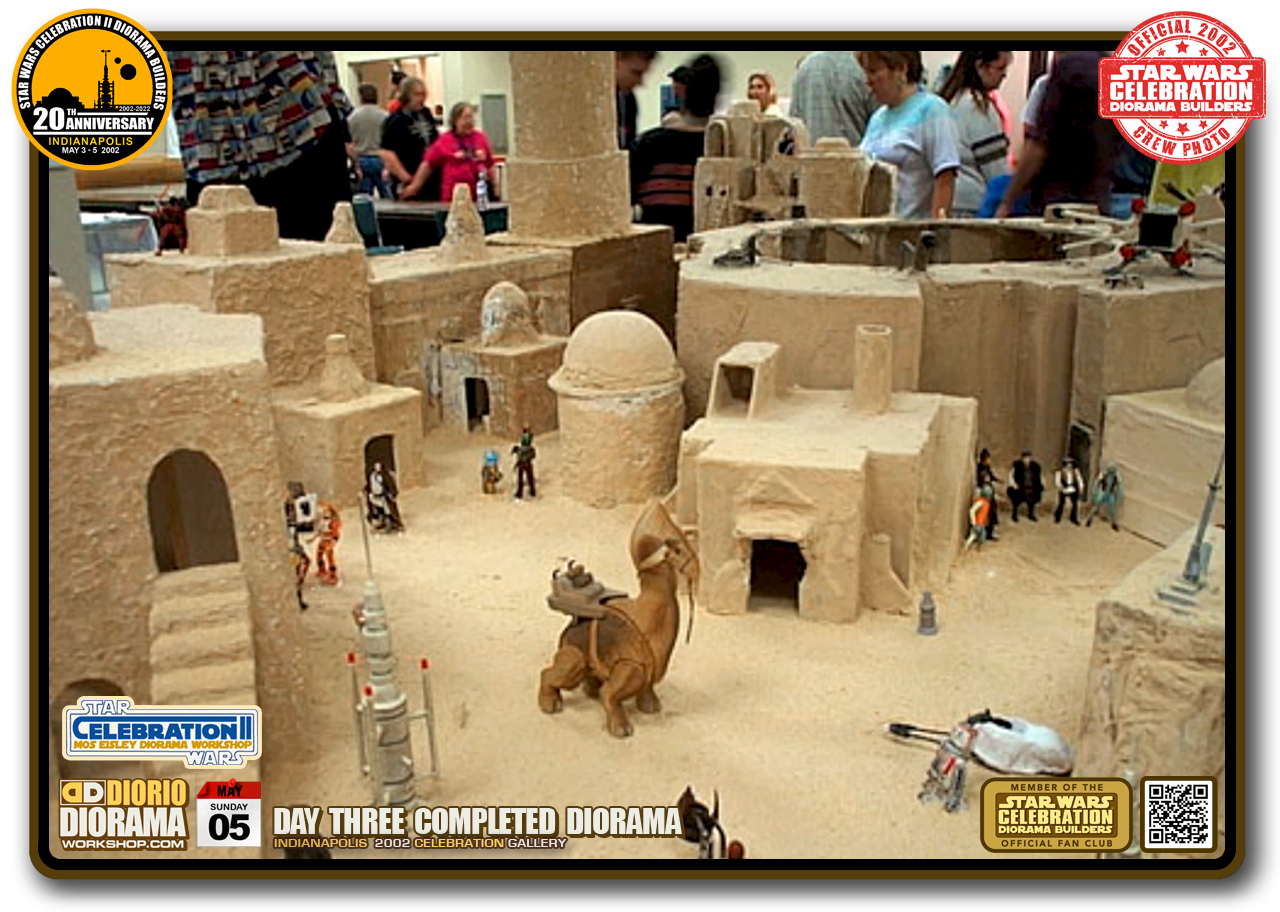 CONVENTIONS • STAR WARS CELEBRATION 2 • PRODUCTION • COMPLETED DIORAMA ...