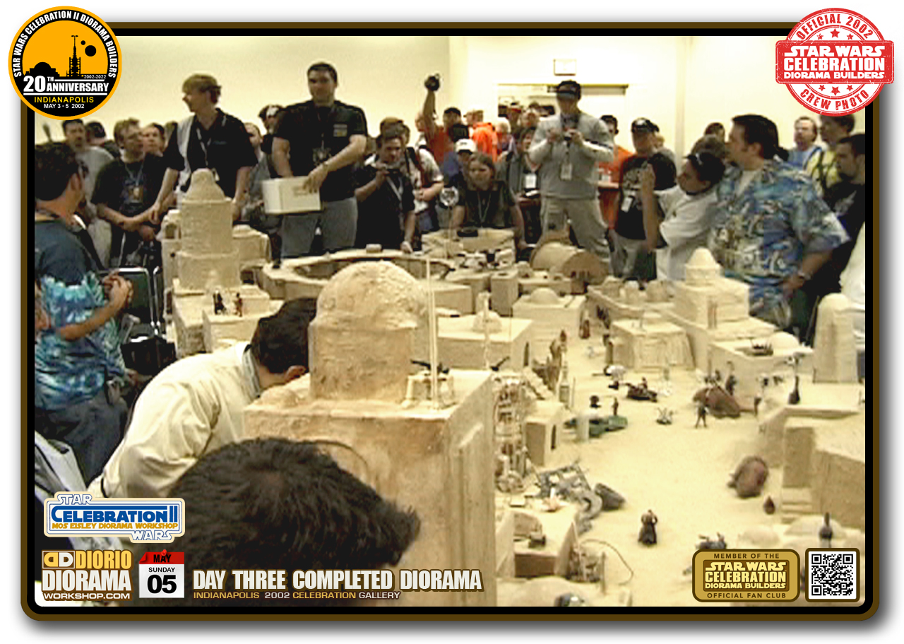 CONVENTIONS • STAR WARS CELEBRATION 2 • PRODUCTION • COMPLETED DIORAMA ...