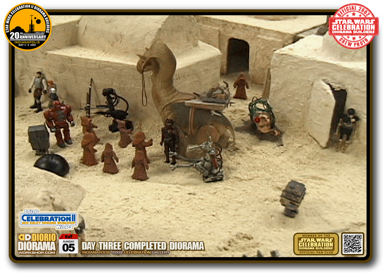 CONVENTIONS • STAR WARS CELEBRATION 2 • PRODUCTION • COMPLETED DIORAMA ...
