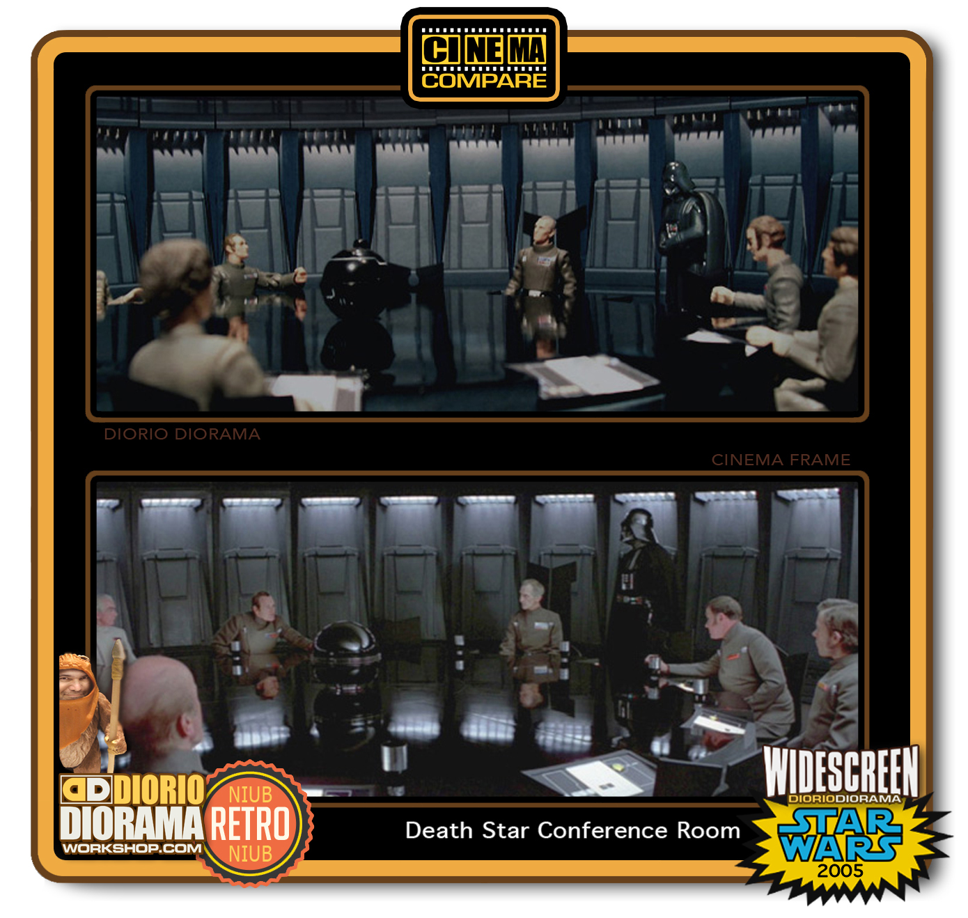 DIORIO DIORAMA • RETRO NIUBNIUB CINEMA COMPARISON • STAR WARS EPISODE ...
