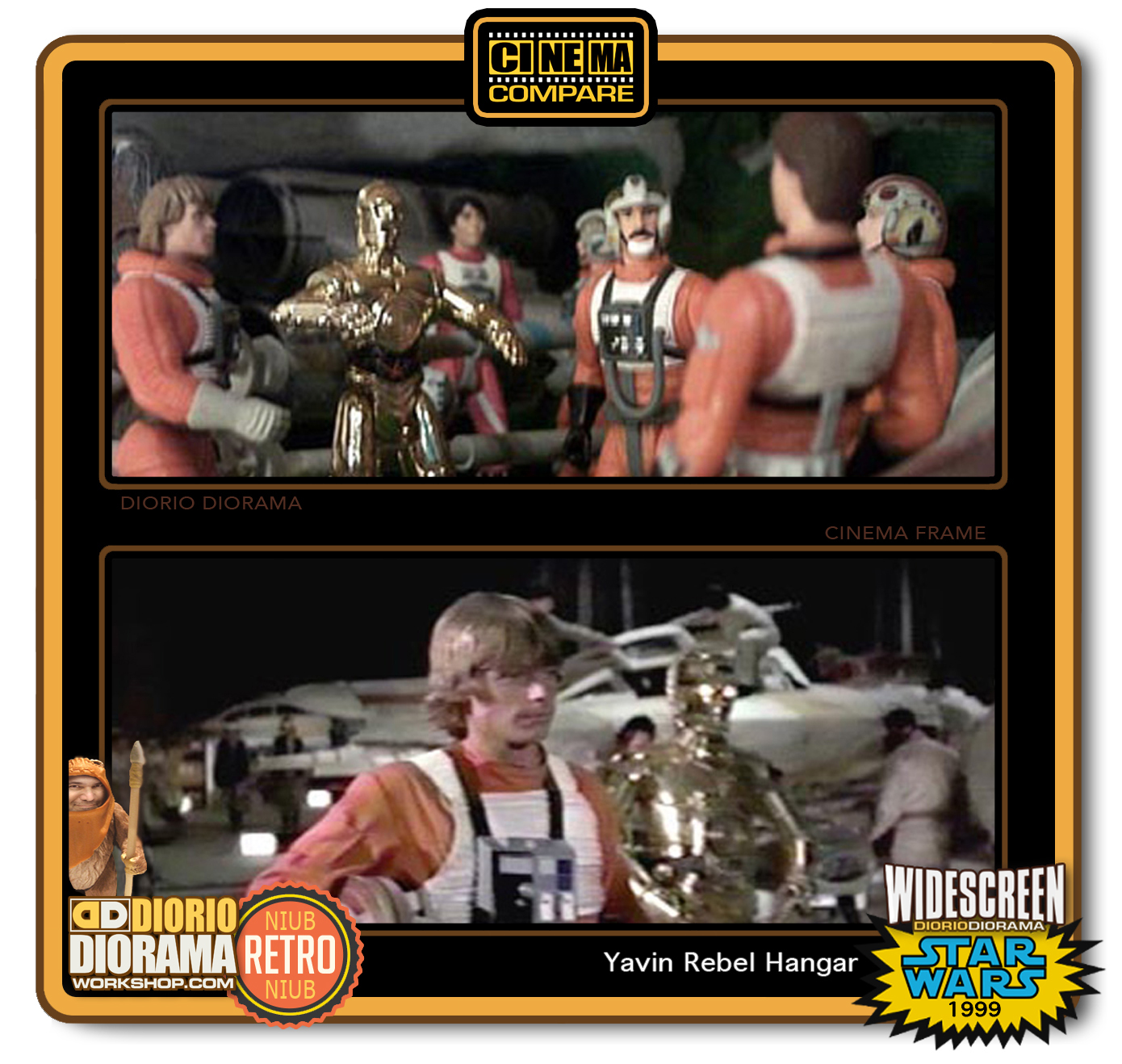 DIORIO DIORAMA • RETRO NIUBNIUB CINEMA COMPARISON • STAR WARS EPISODE ...