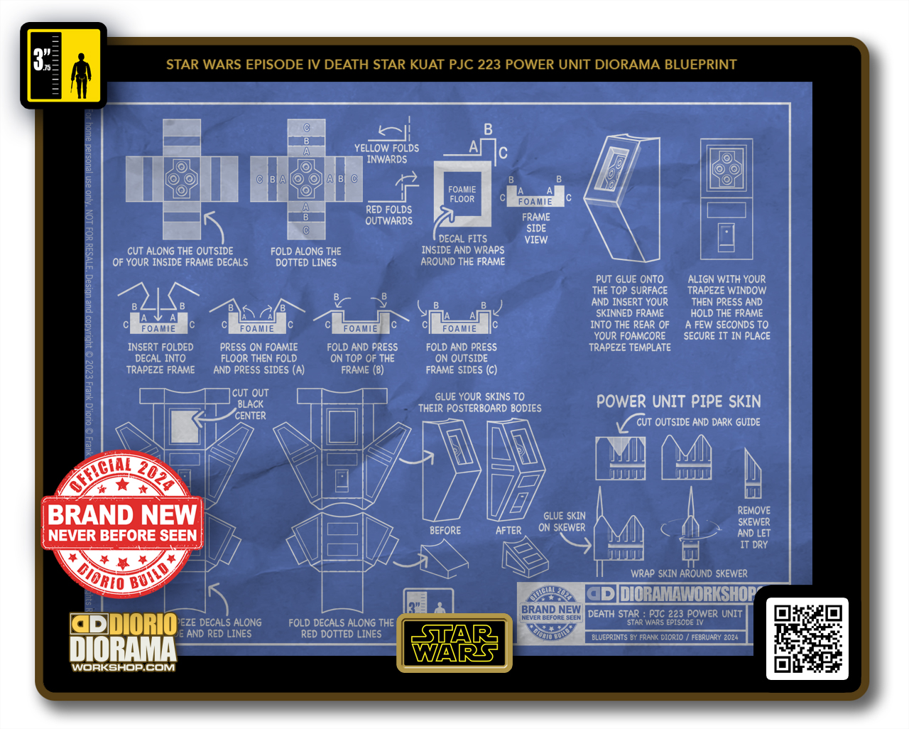 TUTORIALS • BLUEPRINTS • DEATH STAR KUAT PJC 223 • POWER UNIT – DIORAMA WORKSHOP.COM